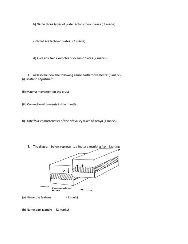 Form 2 Geography End of Term 2 Exams 2021 - 906