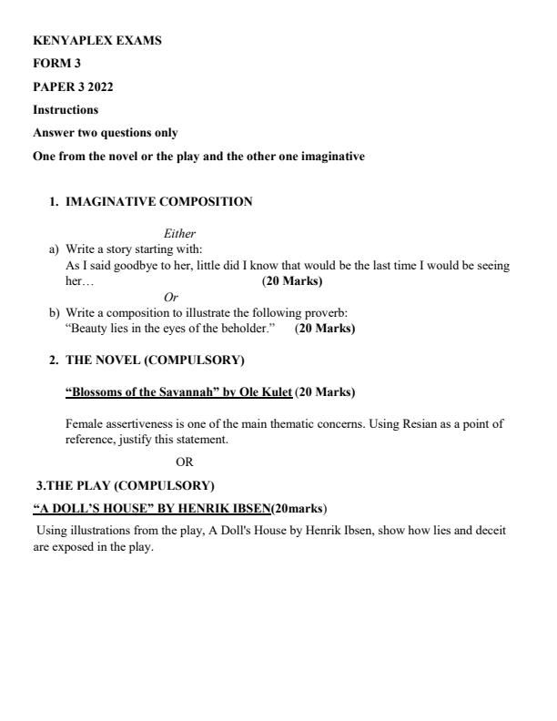 Business Paper 2 Form 3 At Zac Ayers Blog