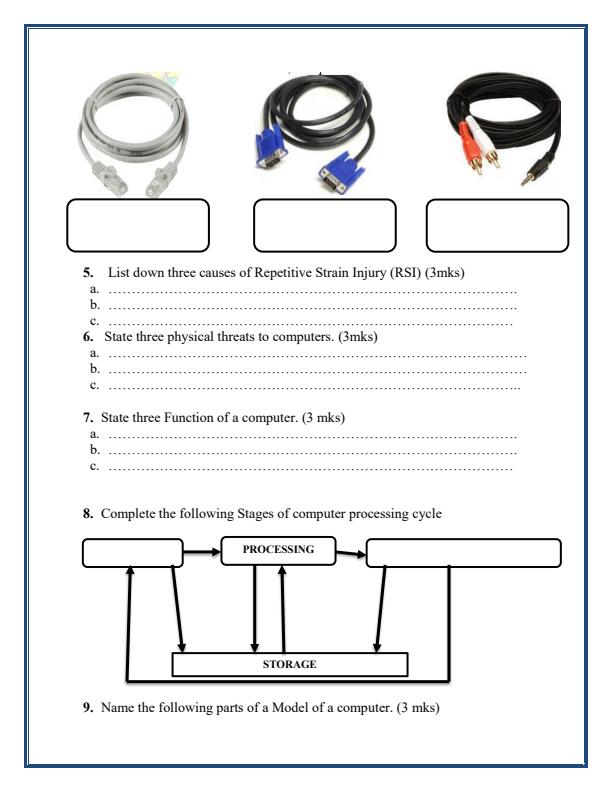 Grade 7 Pre Technical Studies Mid Term 1 Exam 2024 Set 1 - 2094