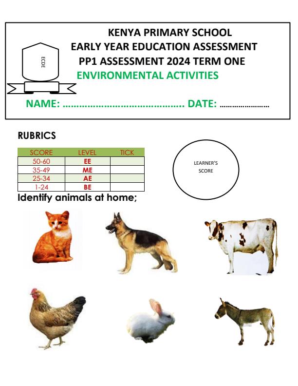 PP1 End of Term 1 Exams 2024 - Set - 2272