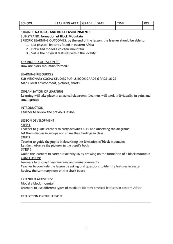 Grade 6 Social Studies Lesson Plans 193 Grade 6 Social Studies Lesson Plans 193