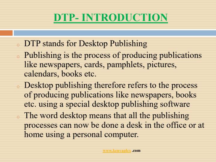 Introduction to Desktop Publishing Notes in PowerPoint Format - 10629