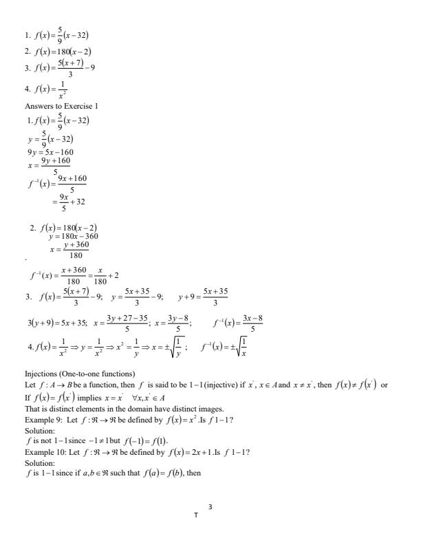 SMA 104: Calculus I Notes