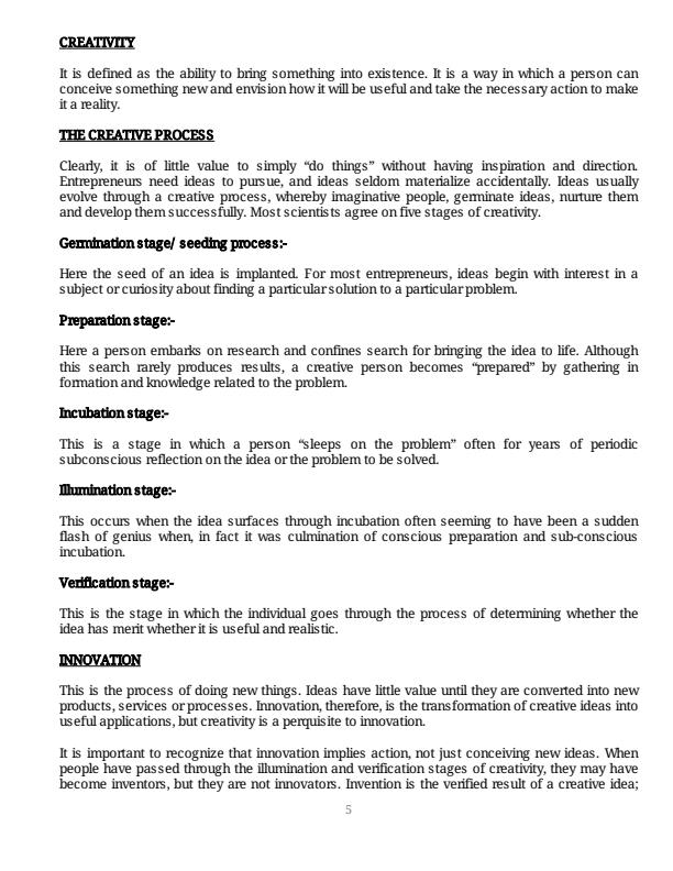 Entrepreneurship Notes Module 1 - 11662