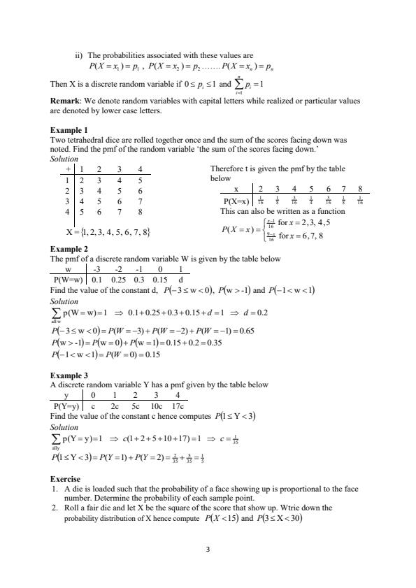 SMA 240/STA 201: Probability and Statistics 1 Notes - 12289