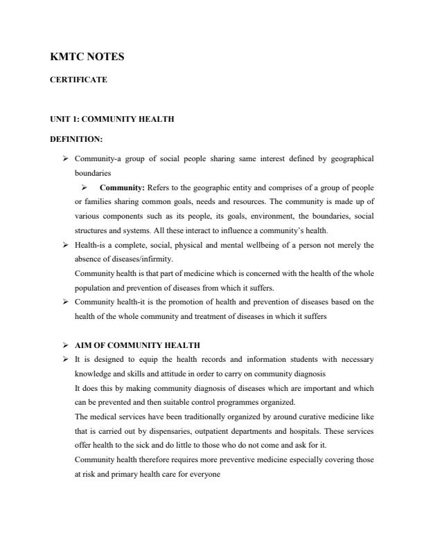 BA 037: Community Health Notes - 12344