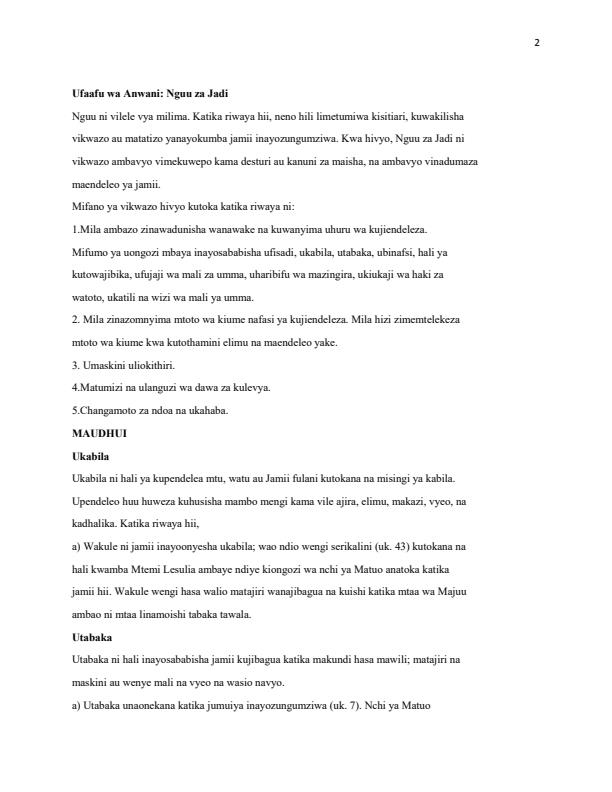 Riwaya ya Nguu Za Jadi: Ufaafu wa Anwani, Maudhui, Sifa na Umuhimu a ...