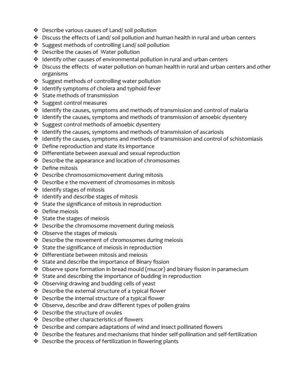 Comprehensive Form Three Biology Notes - 3405