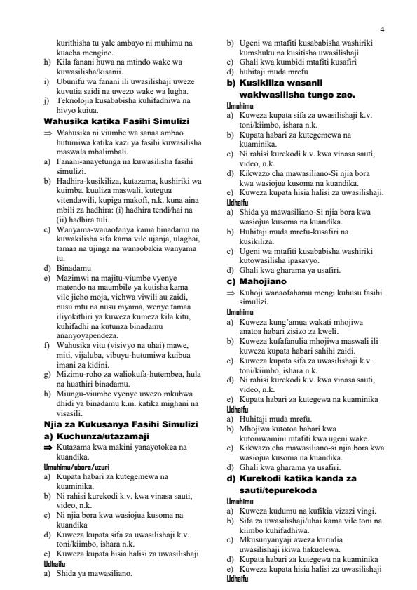 Kiswahili Fasihi Simulizi Notes - Detailed and Comprehensive - 3450