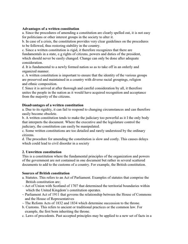 Form 2 Notes on Constitution Making Process - 3617
