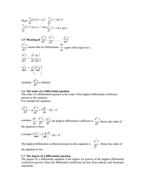 SMA 335: Ordinary Differential Equations Notes - 5657