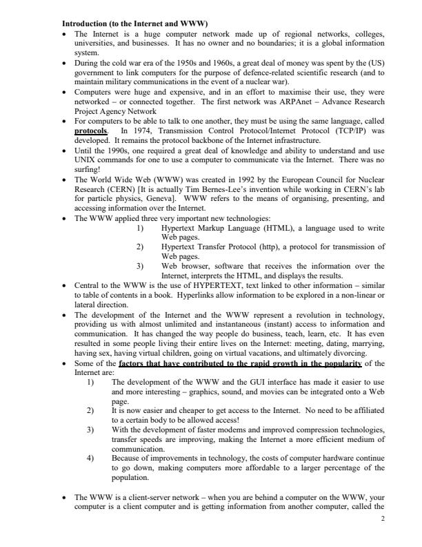 Web Design HTML Notes - 7291