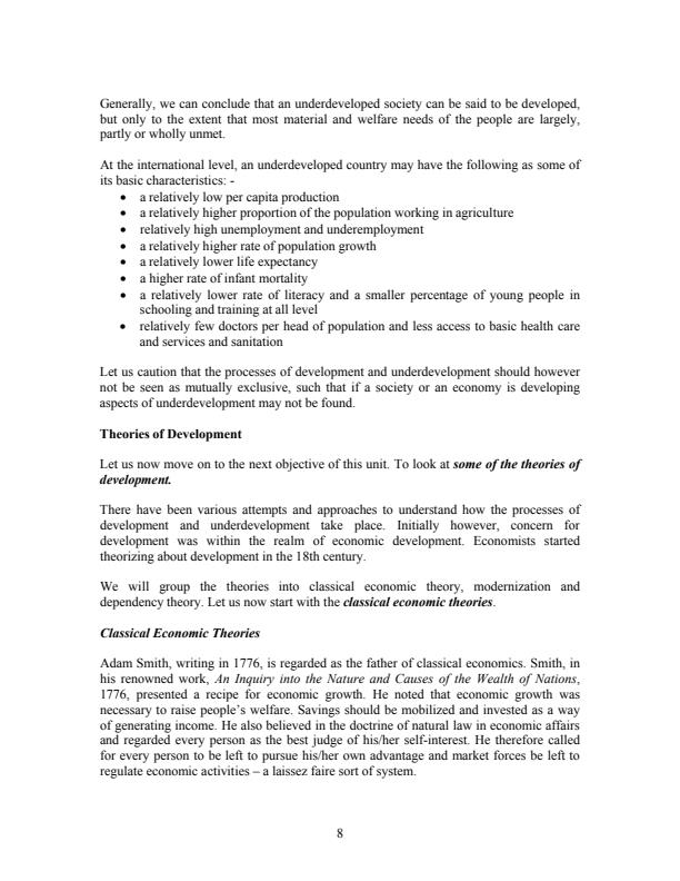 UCU 101: Development Studies Notes - 7442