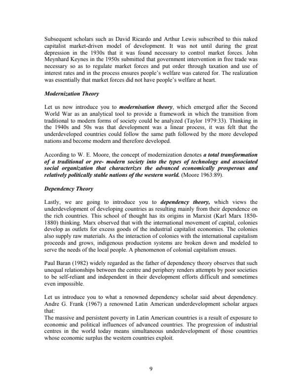 UCU 101: Development Studies Notes - 7442