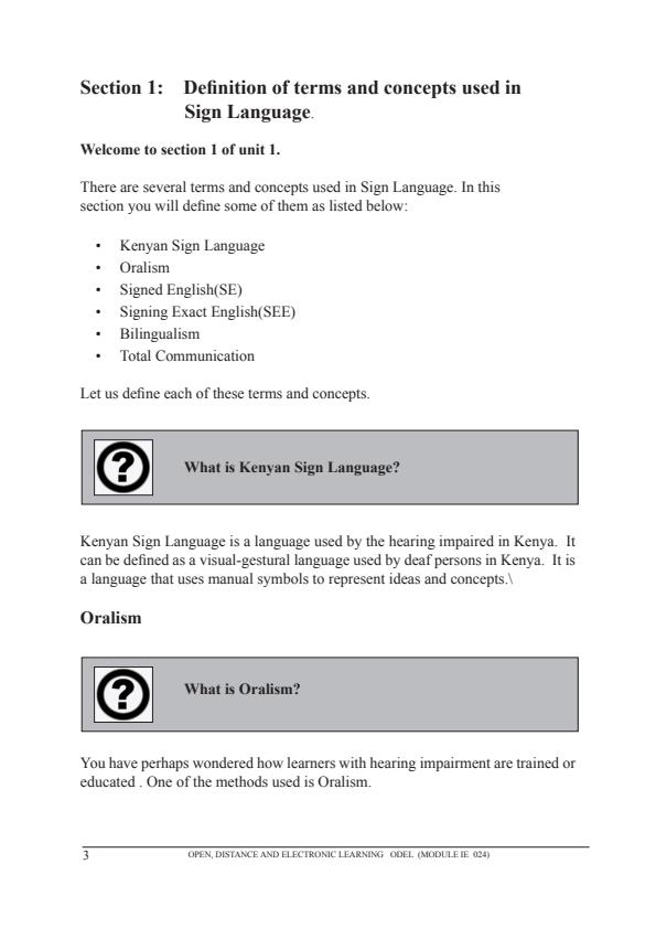Sne 203 Notes on Introduction to Kenyan Sign Language - 7953