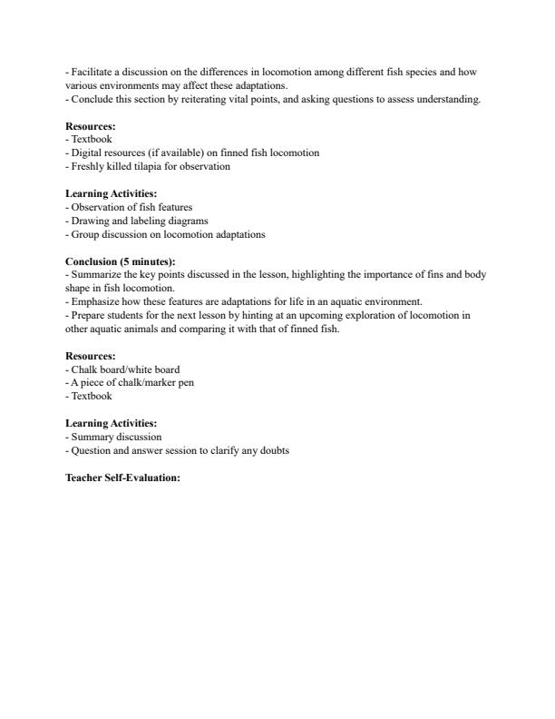 Form 4 Biology Lesson Plans Term 3 - 17114