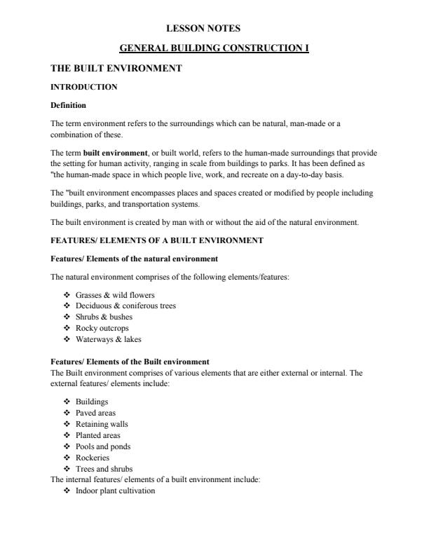 General Building Construction Notes - 14660