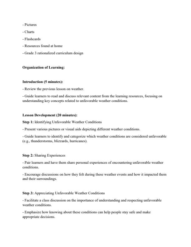 Grade 3 Rationalised Environmental Activities Lesson Plans Term 2 - 16569