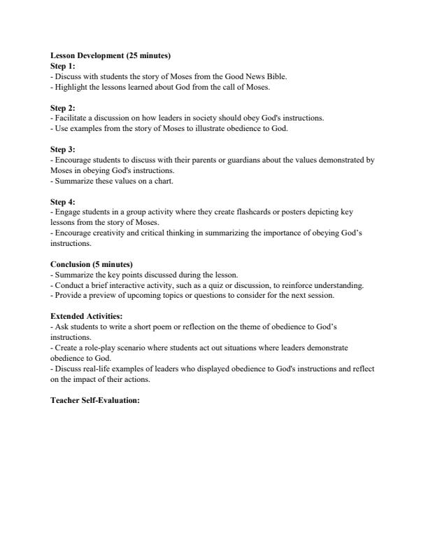 Grade 5 Rationalized CRE Lesson Plans Term 2 - 16604