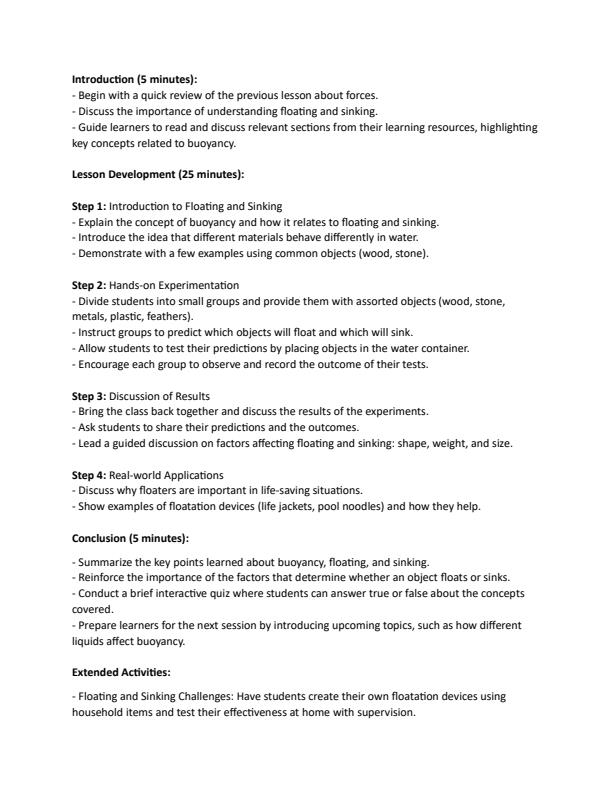 Grade 5 Science and Technology Lesson Plans Term 3 - Rationalized - 16874