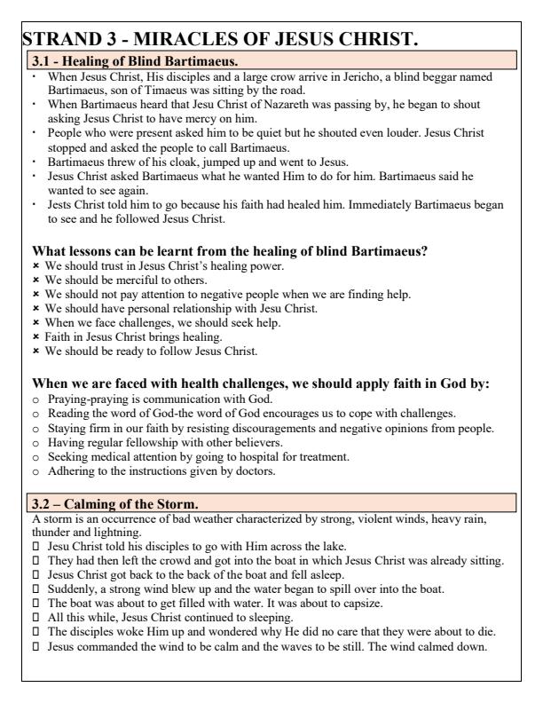 Grade 8 Rationalized CRE Notes Term 2 - 15585