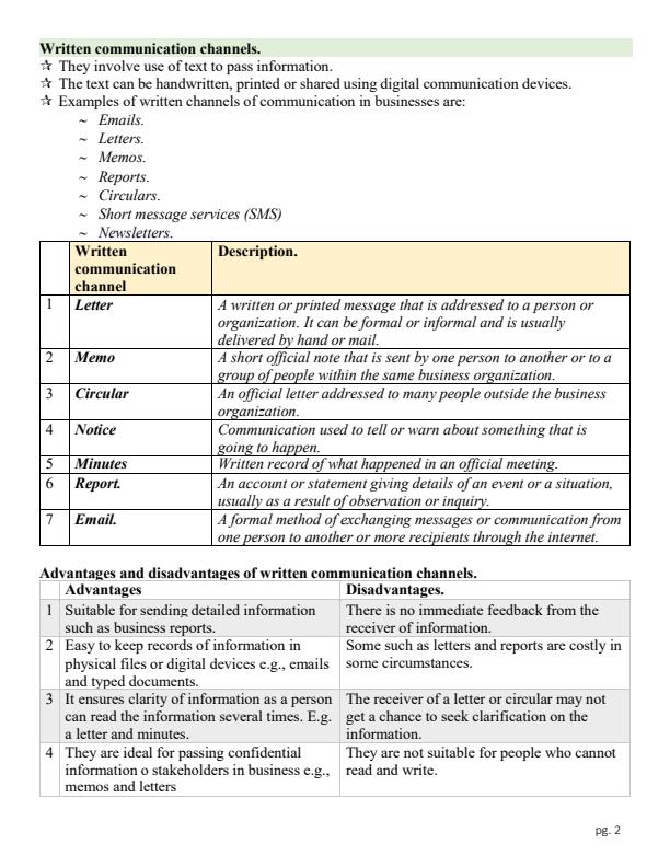 Grade 8 Rationalized Pre-Technical Lesson Notes Term 2 - 15591
