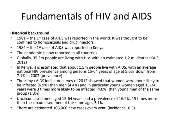 HAS 112: HIV, AIDS and STI(S) Notes - 14440