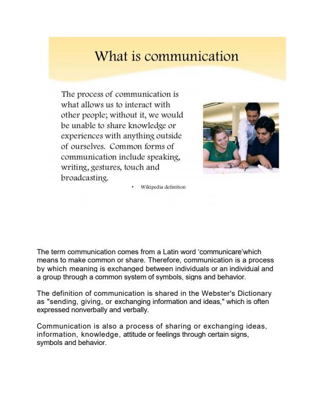 KMTC Communications Skills Notes Y1S1 - 10656
