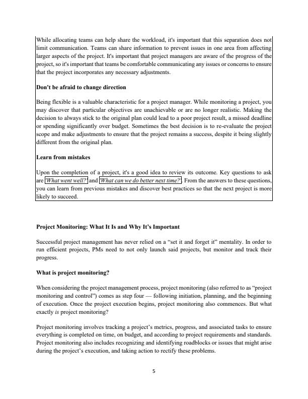 Project Monitoring and Evaluation Notes: Diploma in Project Management ...