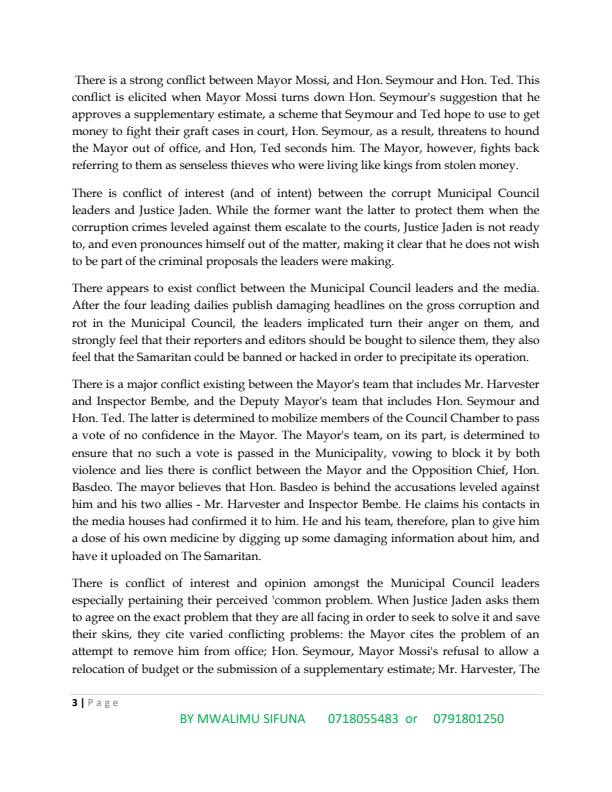 The Samaritan Comprehensive Essays with Answers. - 15988