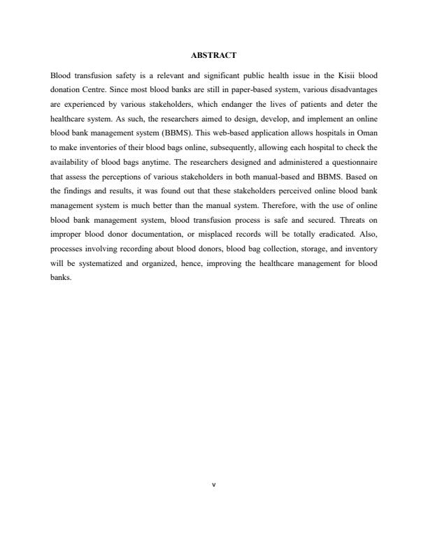 Trade Project Report: Blood Bank Management System - 17490