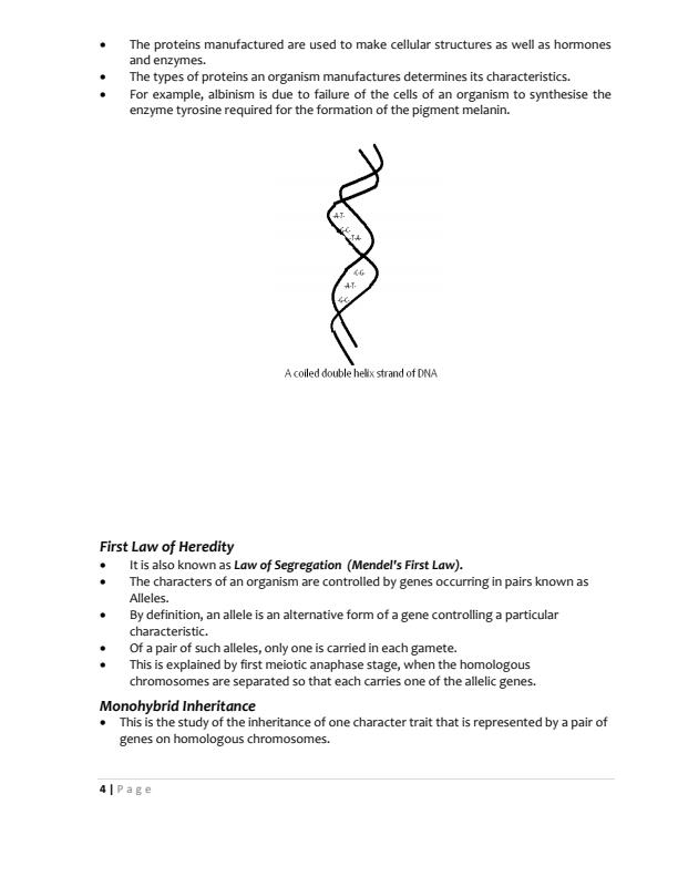 2024 Form Four Biology Notes (New Syllabus) - 12621