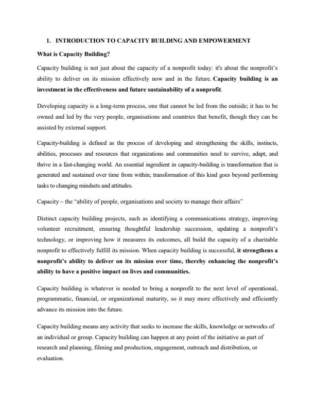 Community Capacity Building and Empowerment Notes - 12784