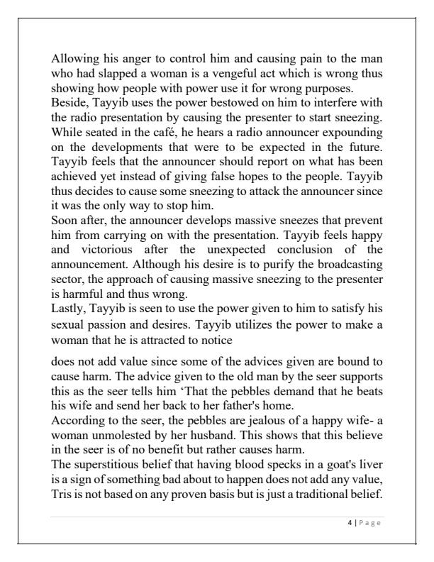 Silent Song and other stories sample answered essay questions - 12971