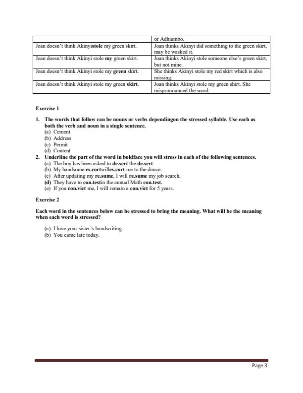 Form 3 English Notes - 1477