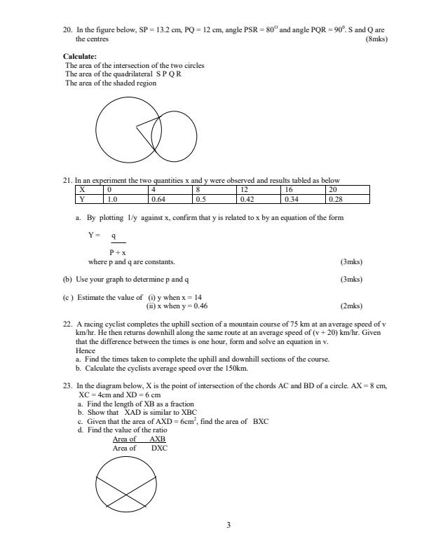 Form 4 Mathematics Revision Questions And Answers 2072 Form 4 Mathematics Revision Questions And Answers 2072