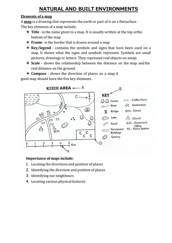 Grade 5 CBC Social Studies Activities Lesson Notes - 9635